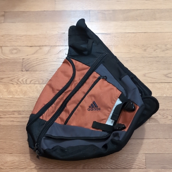 adidas | Bags | Adidas Mens Black And Rust Backpack | Poshmark